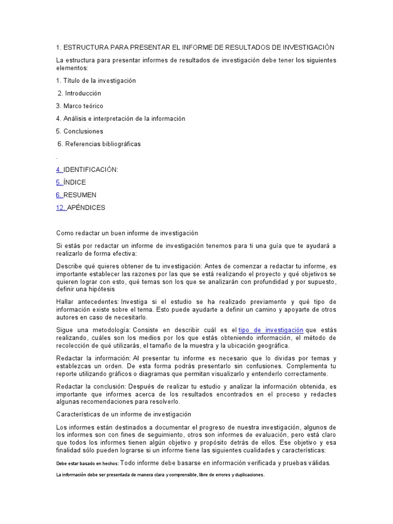 Debe Estar Basado en Hechos: La Información Debe Ser Presentada de ...