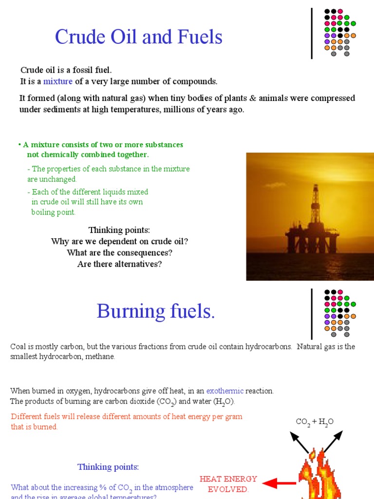 Lesson 1 - Fossil Fuels and Burning | PDF | Combustion | Fuels