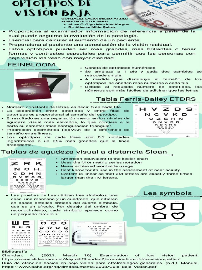 Infografía optotipos | PDF