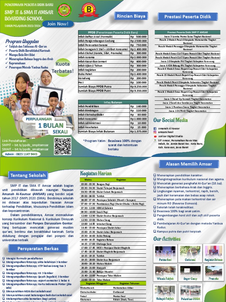 Brosur PPDB Amsar 2324 | PDF