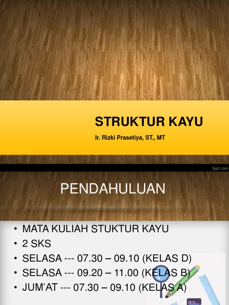 Struktur Kayu 1 Pendahuluan | PDF