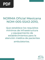 NORMA Oficial Mexicana NOM-005-SSA3-2010, Que Establece Los Requisitos Mínimos de ...