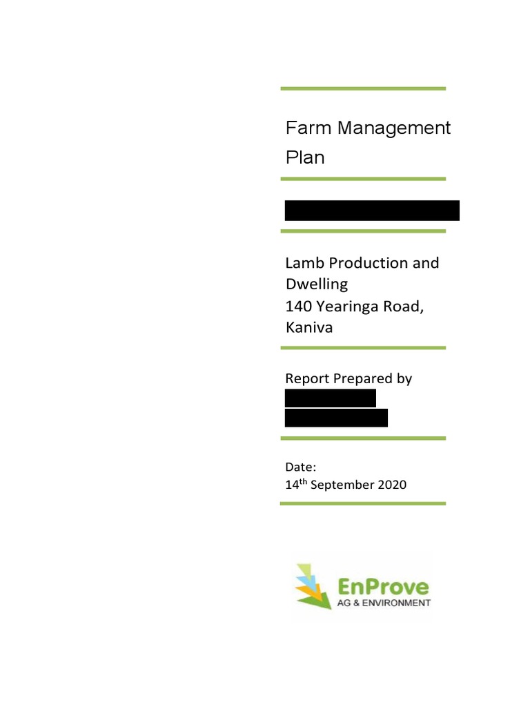 EDITED Farm Management Plan 140 Yeringa - 1 | PDF | Soil | Sheep