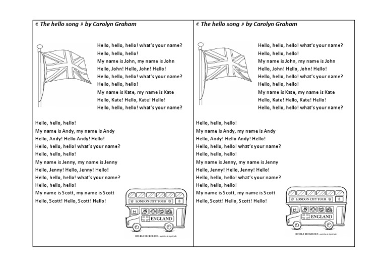 The Hello Song Lyrics | PDF