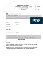 Oral Assessment Chart | PDF | Grammar | Pedagogy