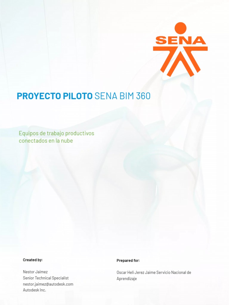 Proyecto Piloto Sena Bim 360: Equipos de Trabajo Productivos Conectados en La Nube | PDF ...