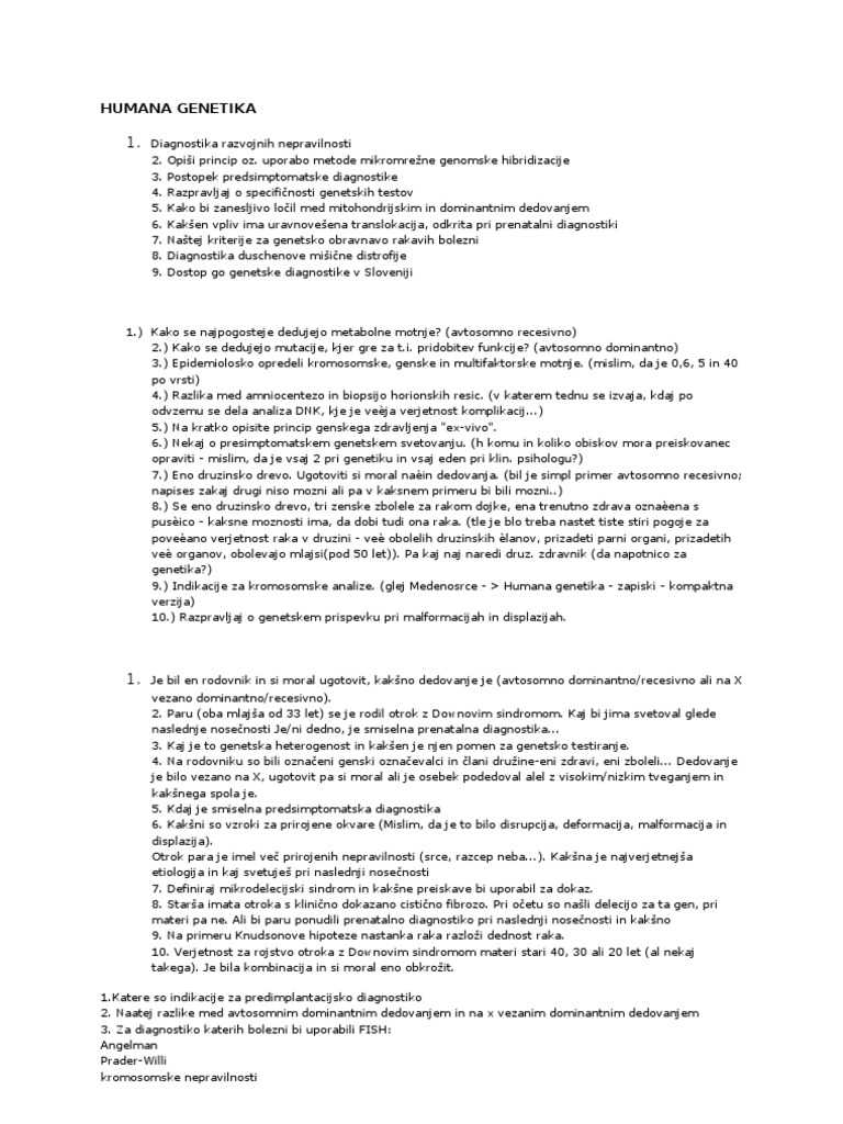 Humana Genetika | PDF