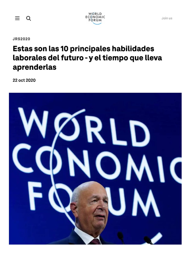 10 Habilidades Clave Foro Economico Mundial | PDF