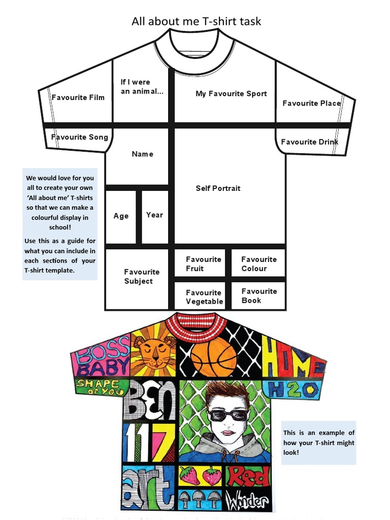 All-about-me-T-shirt-task-Miss Elda | PDF