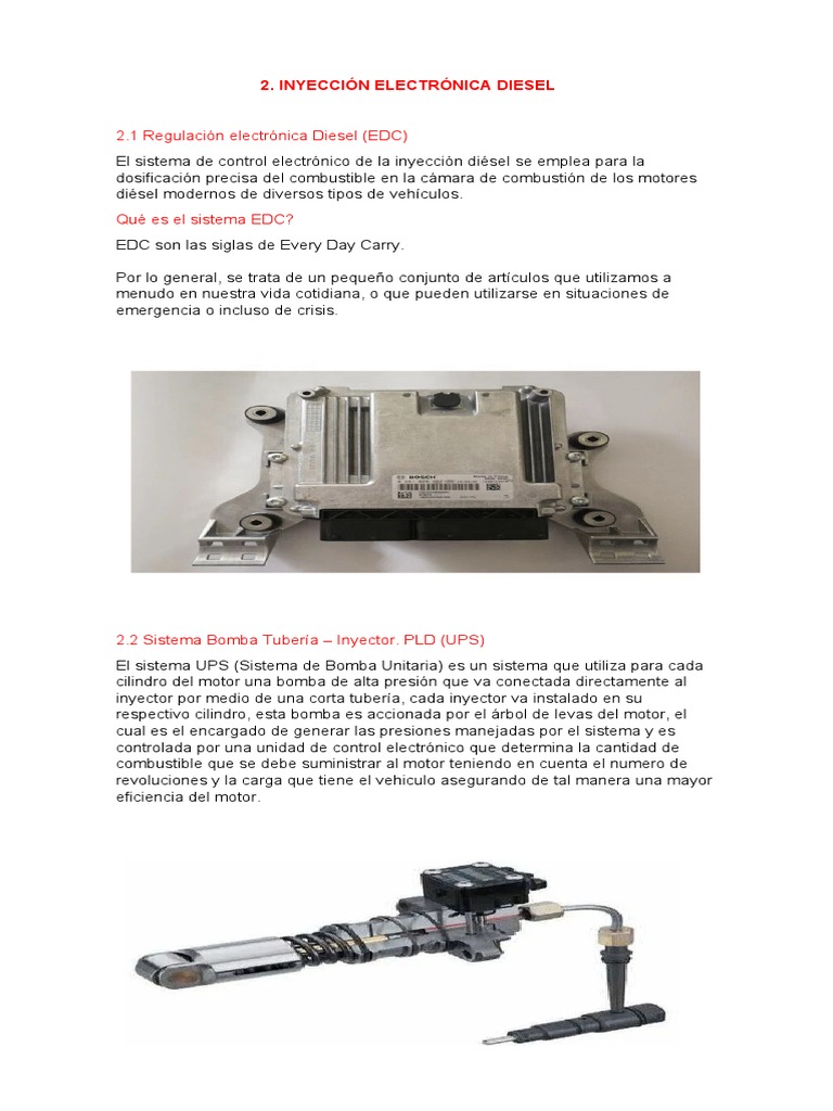Electro 2 | PDF | Inyección de combustible | Motor diesel