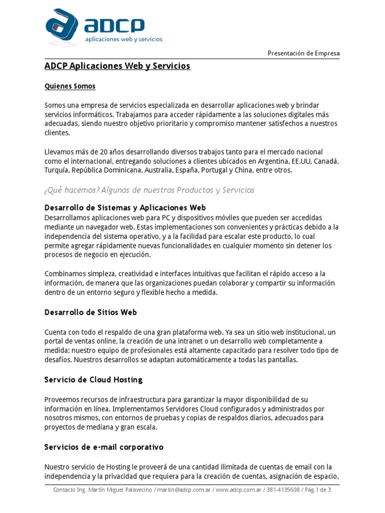 ADCP 2023 Contenido Presentación mejorada | PDF | Red mundial | Internet y web