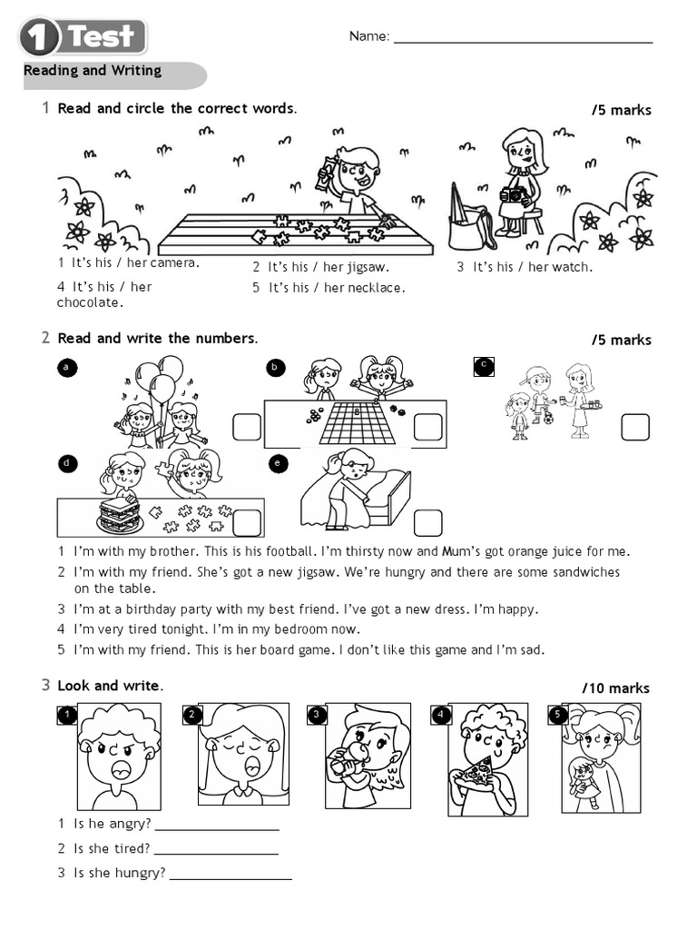 Copia de Bright - Ideas - 2 - Unit 1 Test | PDF