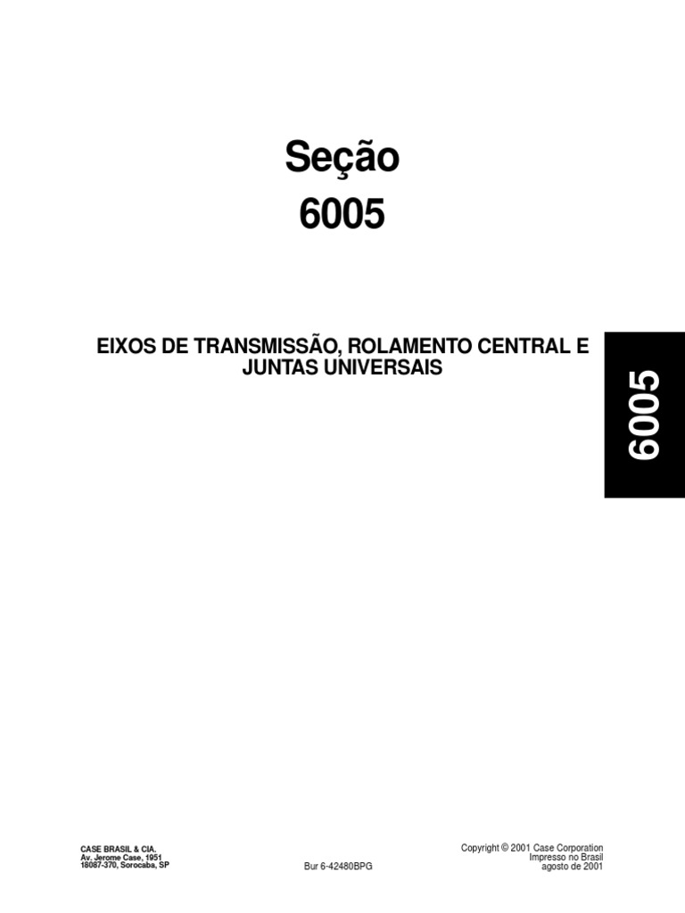 6005 Eixos Cardan 6 - 42480BPG | PDF | Eixo | Tecnologia de veículos