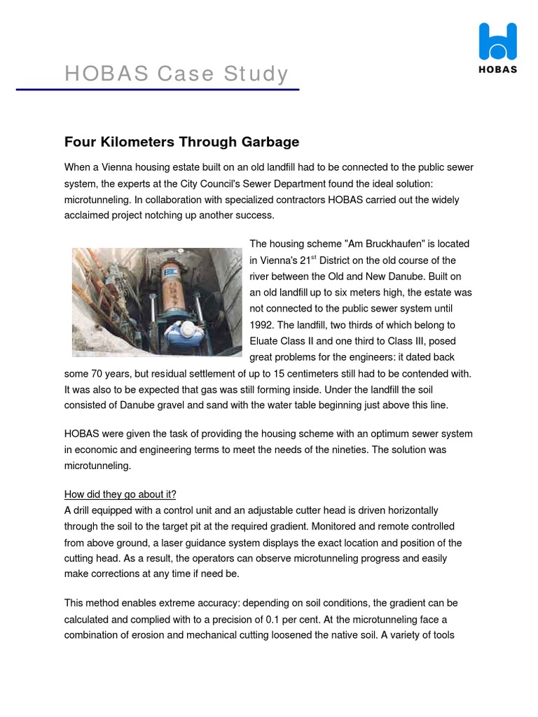 Case Study Vienna | PDF | Sanitary Sewer | Pipe (Fluid Conveyance)