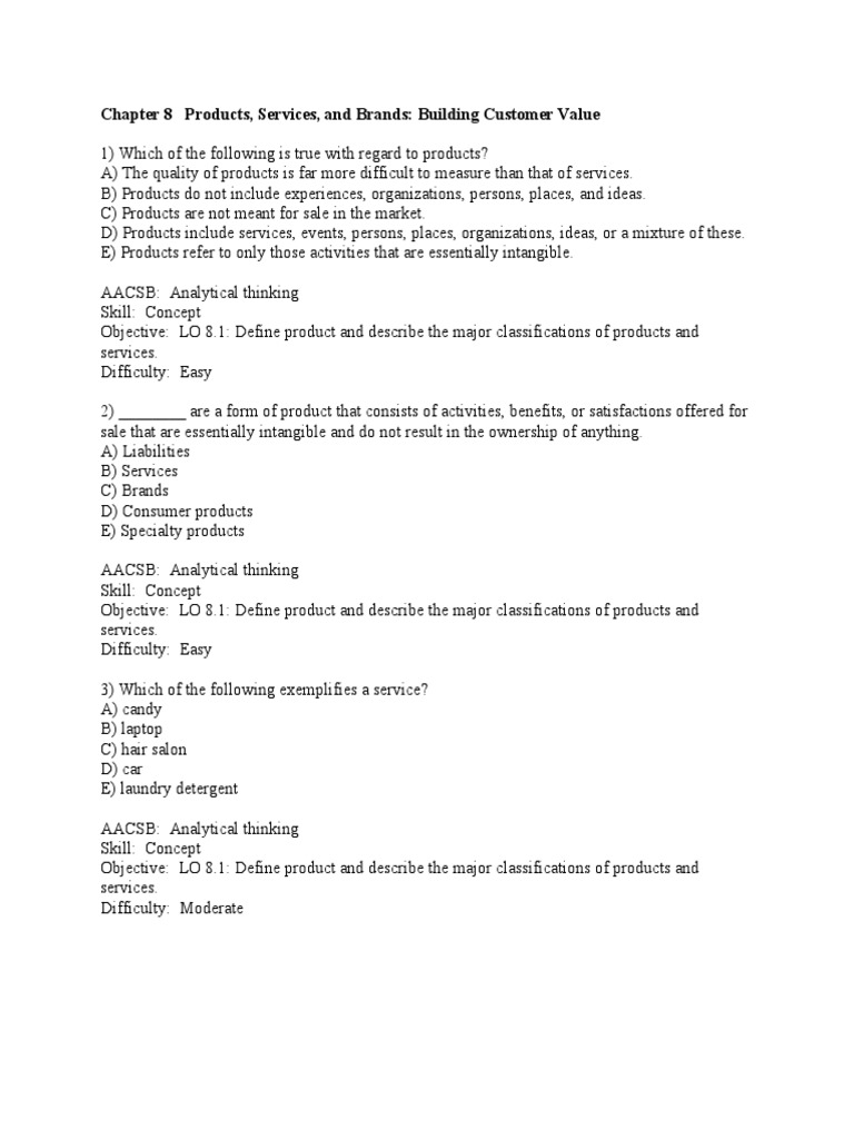 Quizz 3 Review Withou Answers | PDF | Product (Business) | Final Good