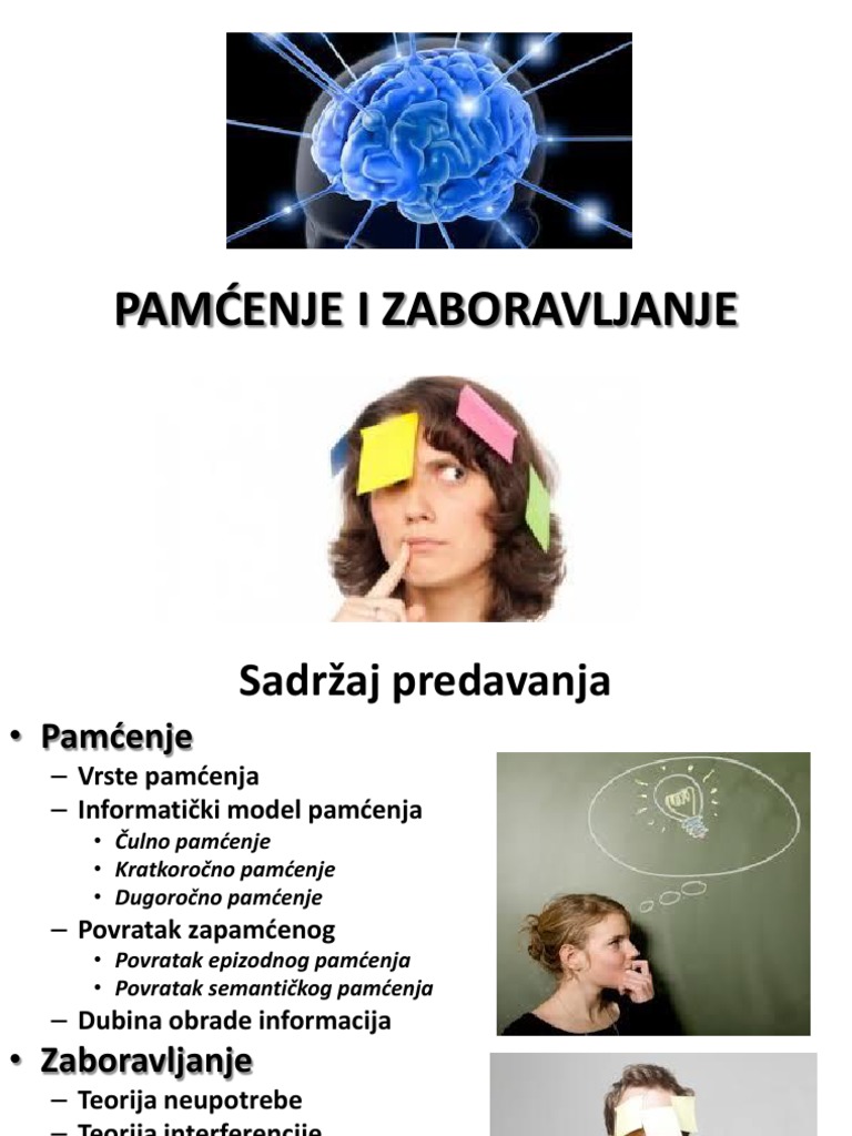 Pamcenje I Zaboravljanje | PDF