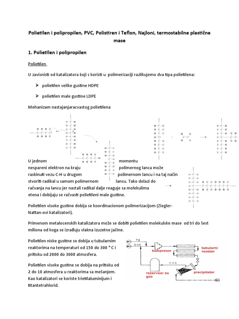 Polietilen I Polipropilen, PVC, Polistiren | PDF