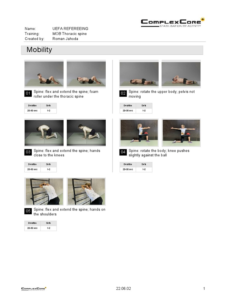 UEFA Exercises FRA 2022 | PDF | Anatomical Terms Of Motion | Pelvis