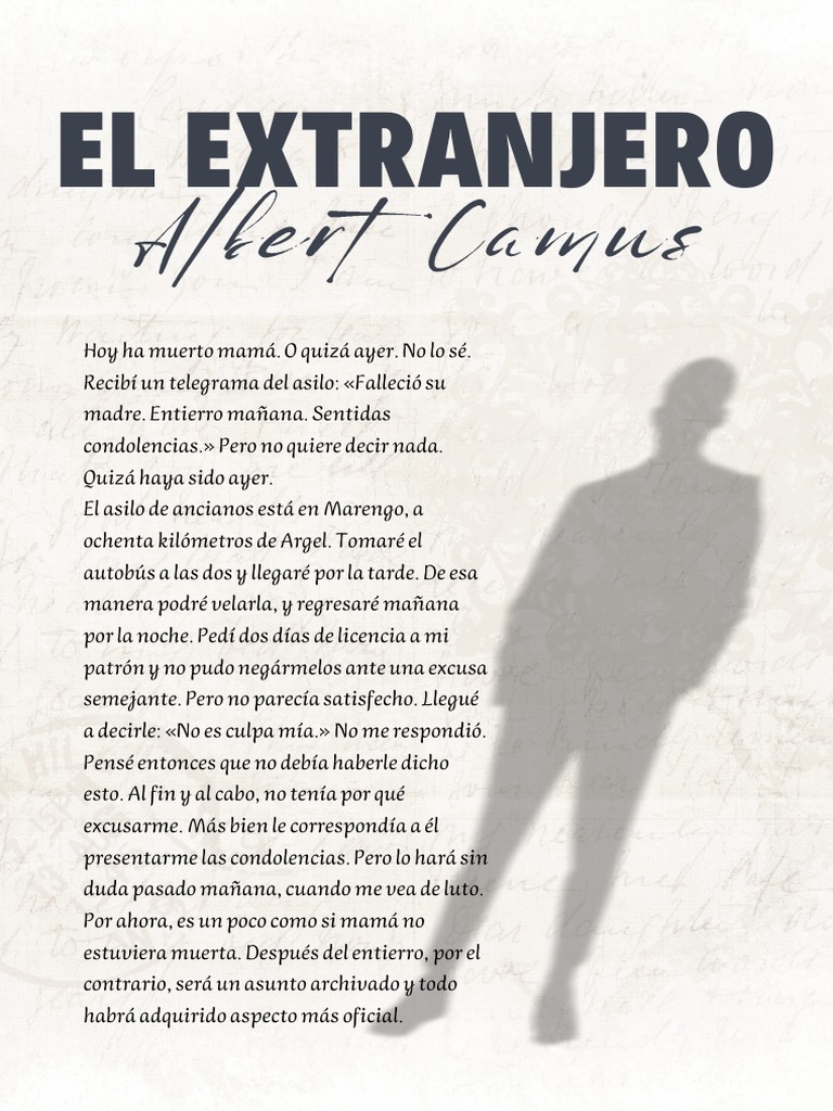 El Extranjero Albert Camus | PDF | Albert Camus