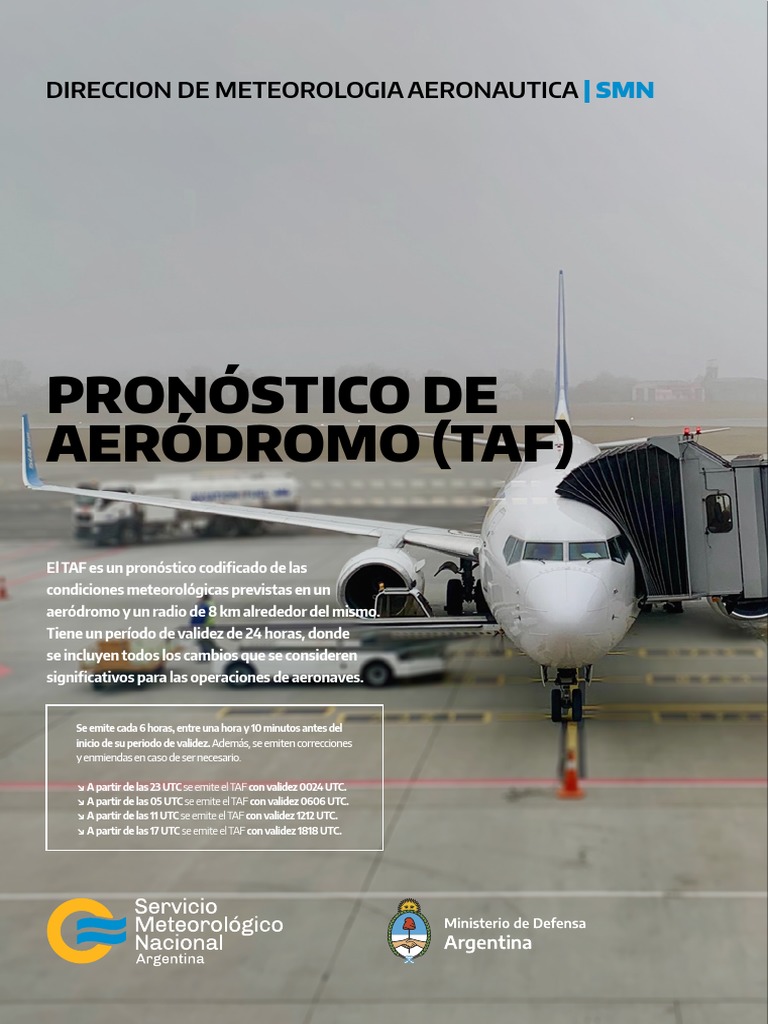 Pornosticos de Aerodromos TAF | PDF | Nube | Tormentas