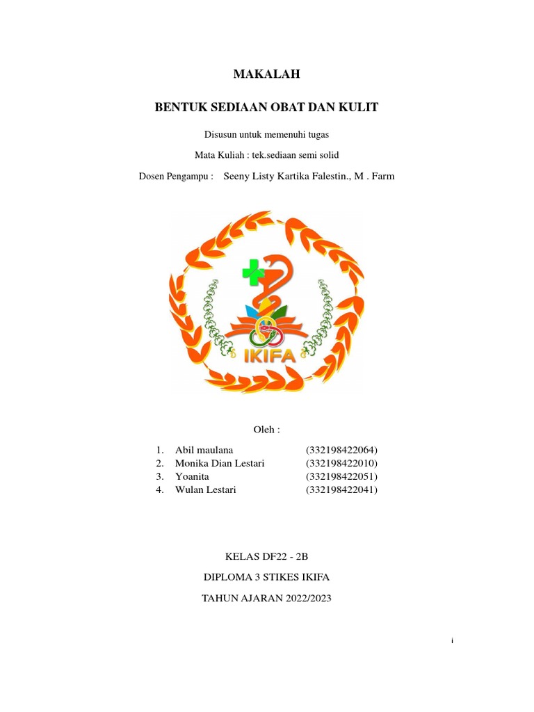 Makalah Sediaan Semi Solid | PDF