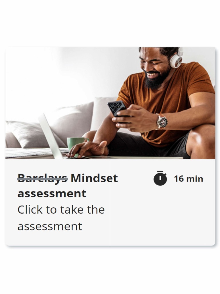 2023 Barclays OT (Barclays Mindset assessment) (仅可用英文作答) | PDF