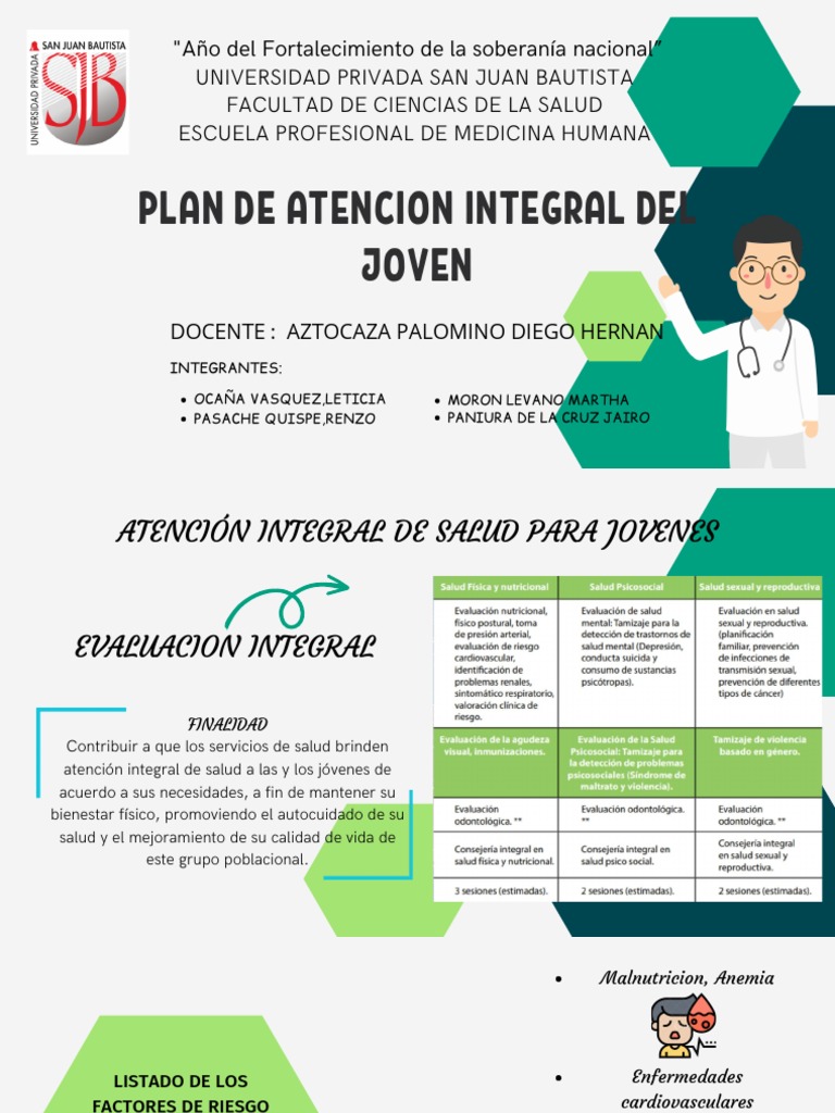 Plan de Atencion Integral Del Joven | PDF