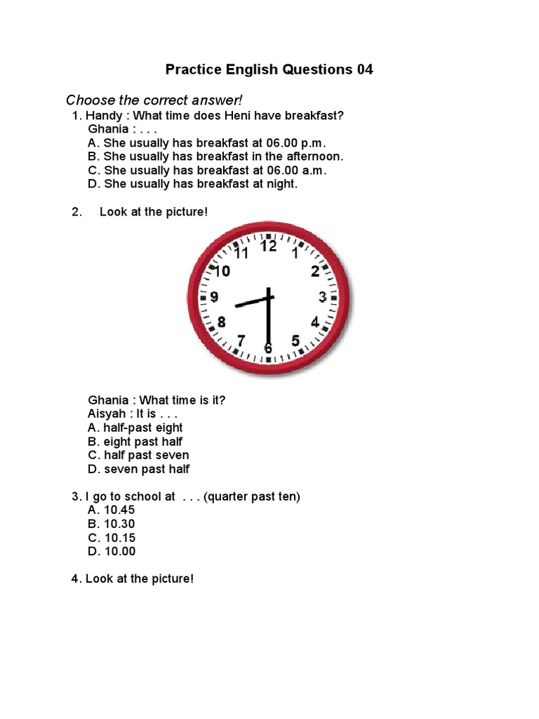 Latihan Bahasa Inggris 06 Pdf Lunch Food And Drink