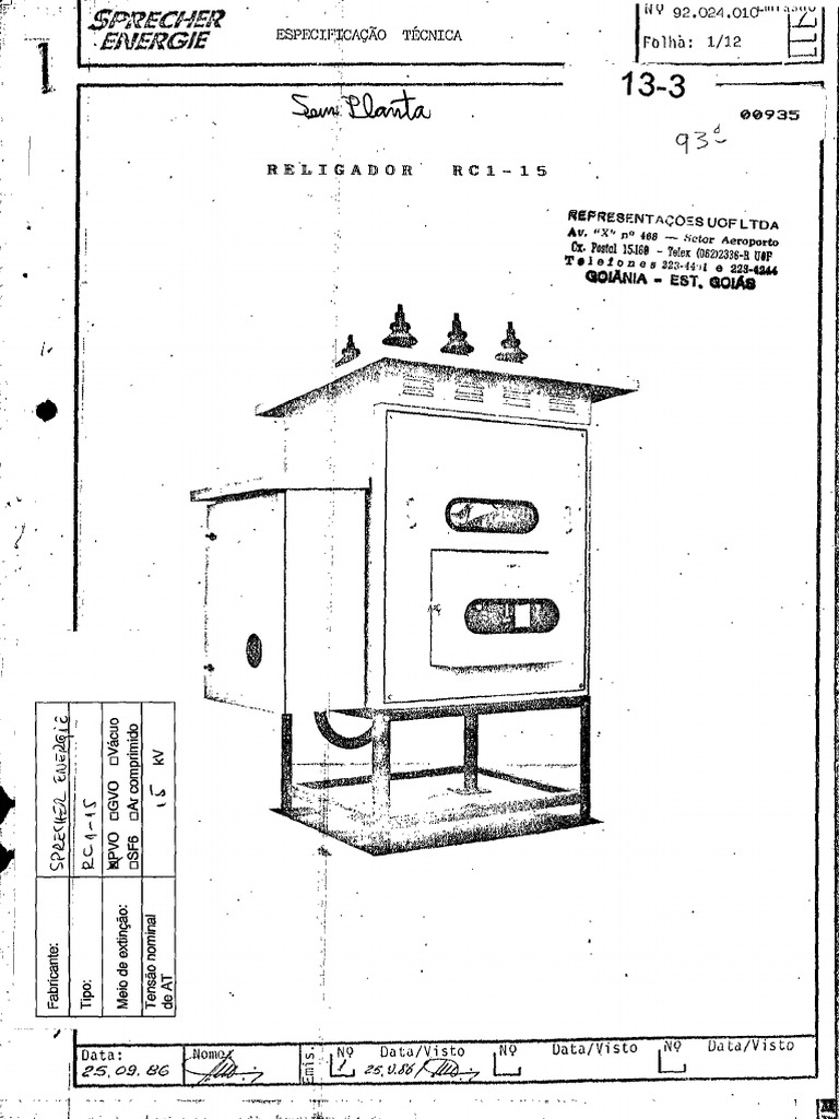 Sprecher RC115 | PDF