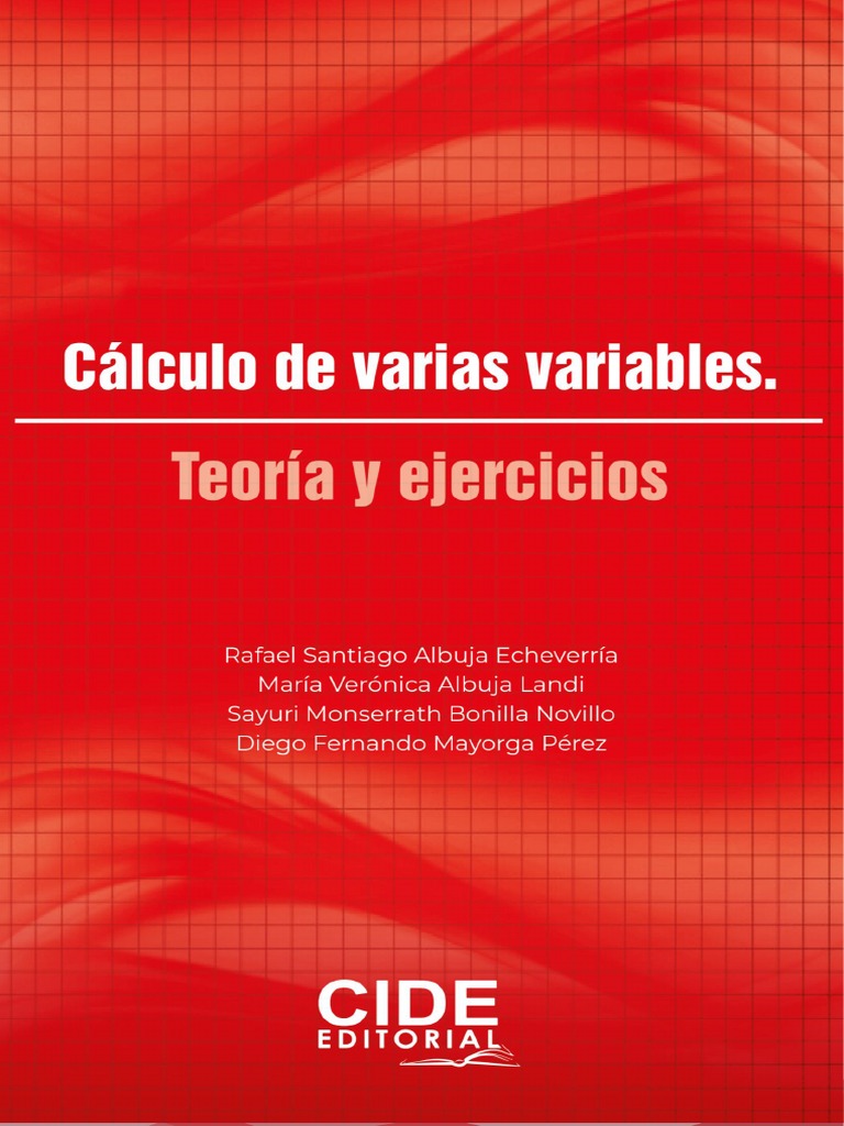 Cálculo de Varias Variables Teoría y Ejercicios ESPOCH | PDF | Función (Matemáticas) | Análisis ...