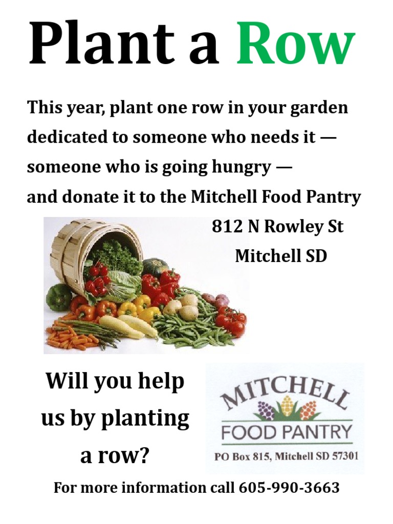 Mitchell Food Pantry Plant A Row | PDF