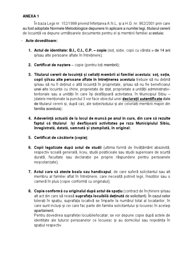 Documente ANL 2023 | PDF