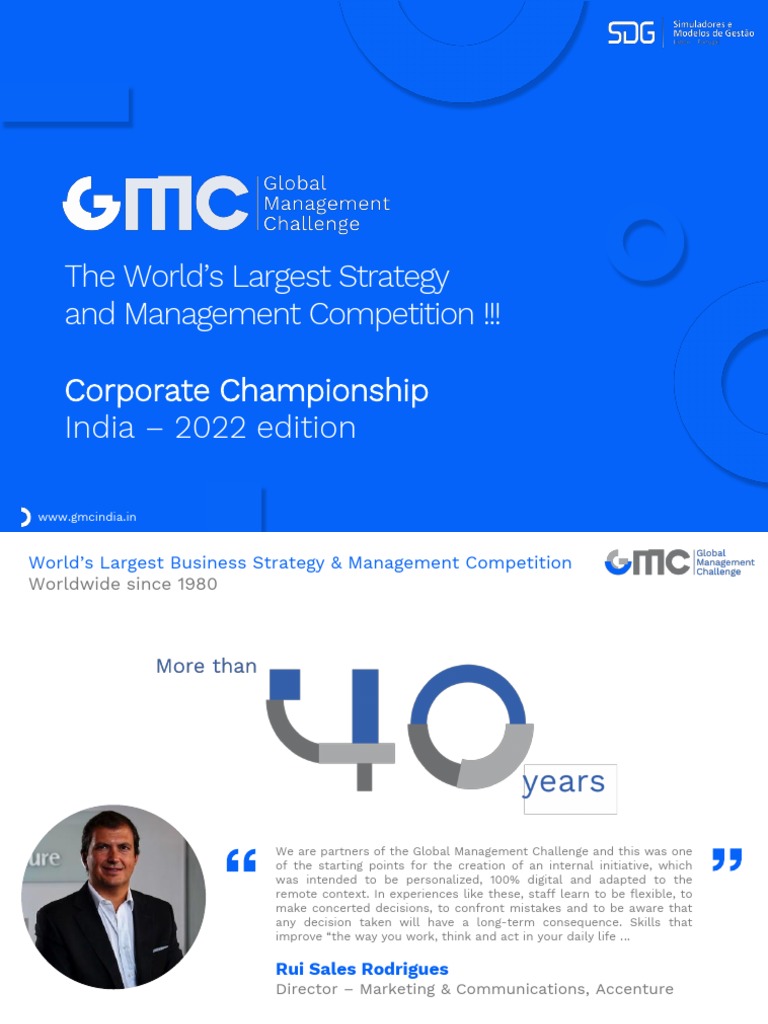 GMC India Corporate Championship | PDF | Business | Economies