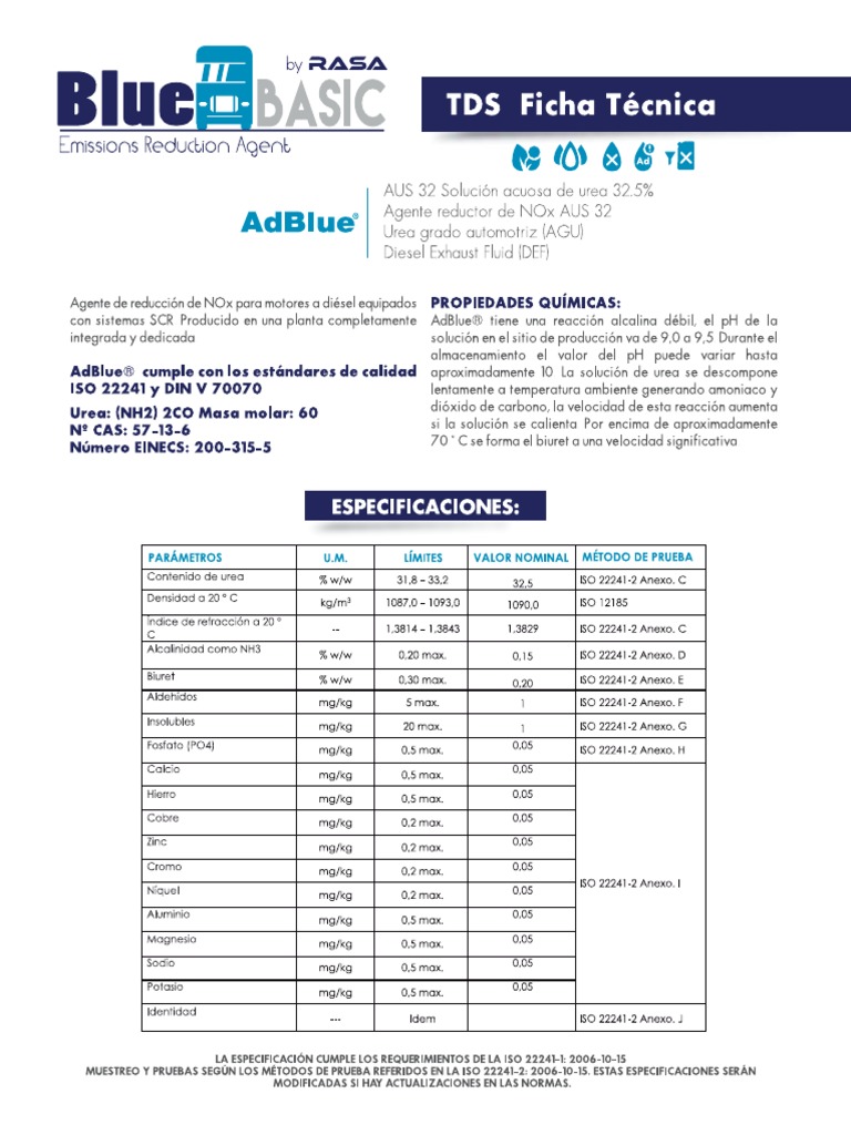Ficha Tecnica Blue Basic | PDF