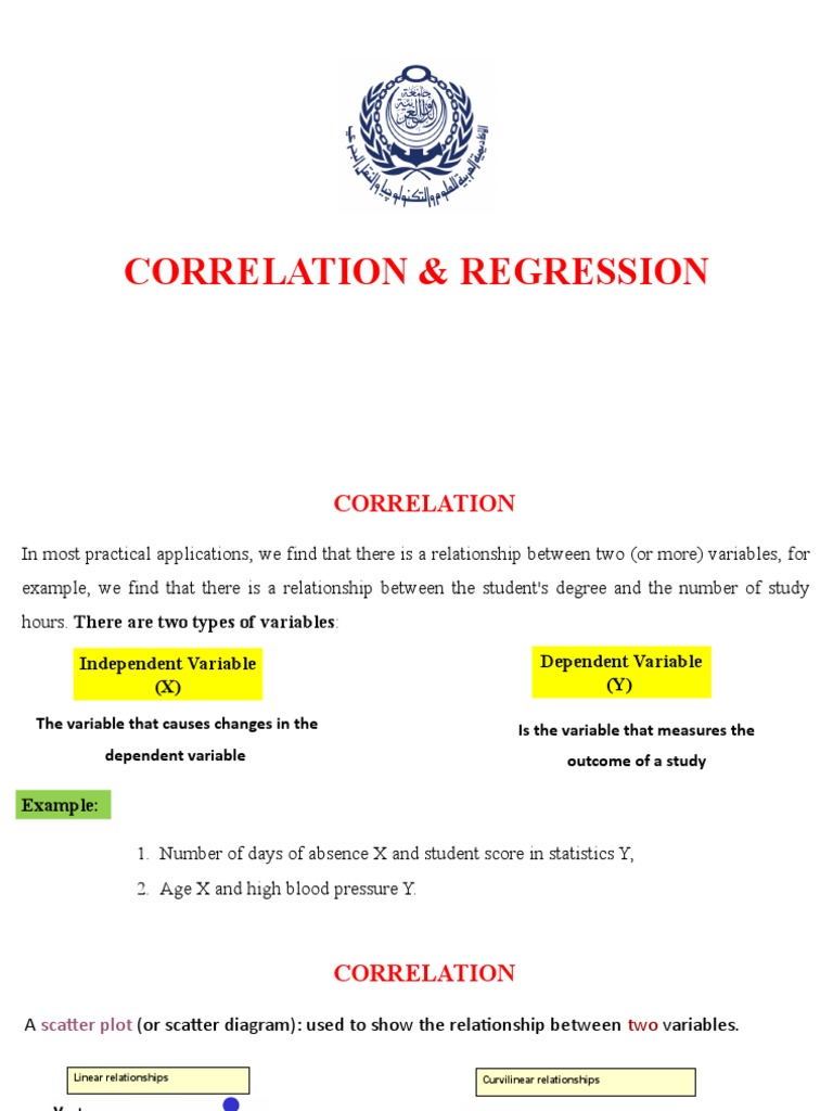 Correlation & Regression | PDF | Regression Analysis | Estimation Theory