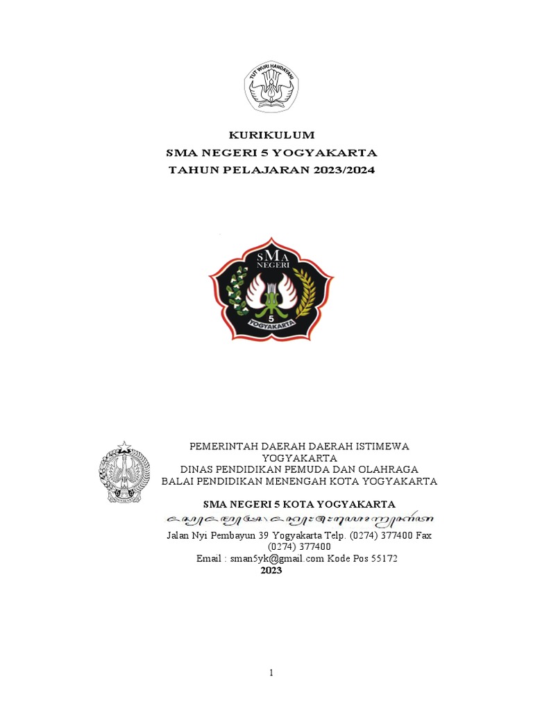 KOSP SMA N 5 YK - Latihan | PDF