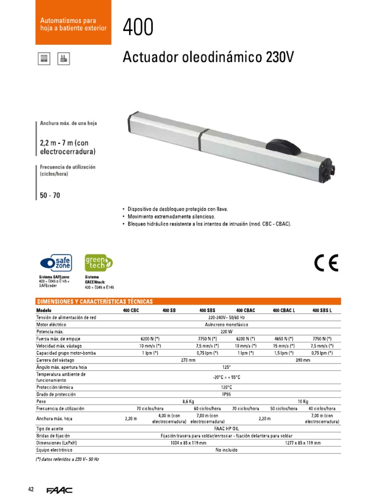 400 Ficha tecnica | PDF
