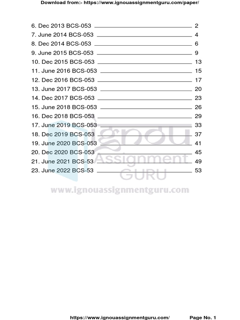 BCS-053 by | PDF | World Wide Web | Internet & Web