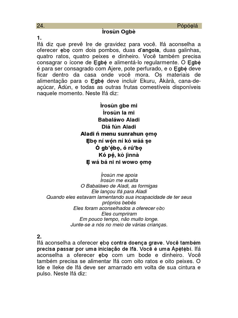 Irosun | PDF | Religião e Espiritualidade