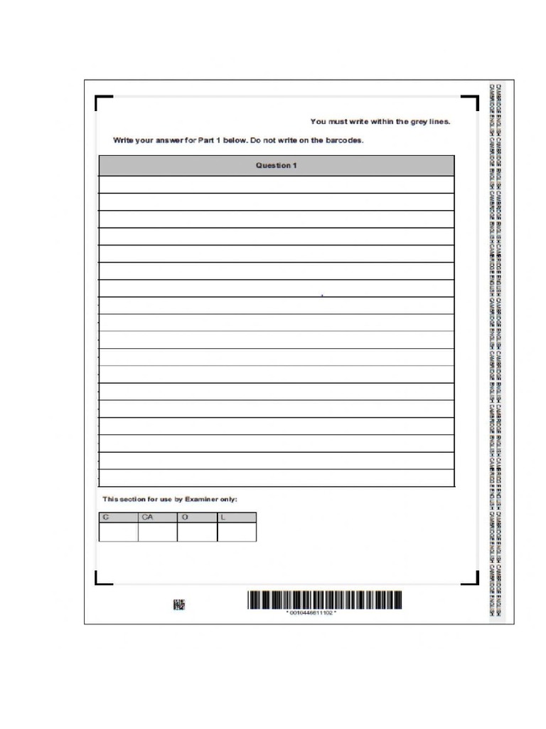 Listening Answer Sheet | PDF