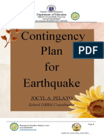 Earthquake Contingency Plan | PDF | Earthquakes | Hazards