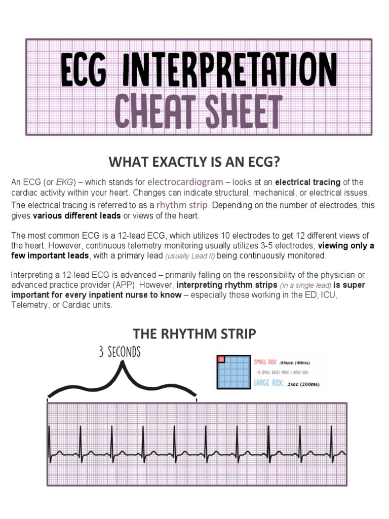 Ecg Interpretation Review PDF | PDF | Wellness