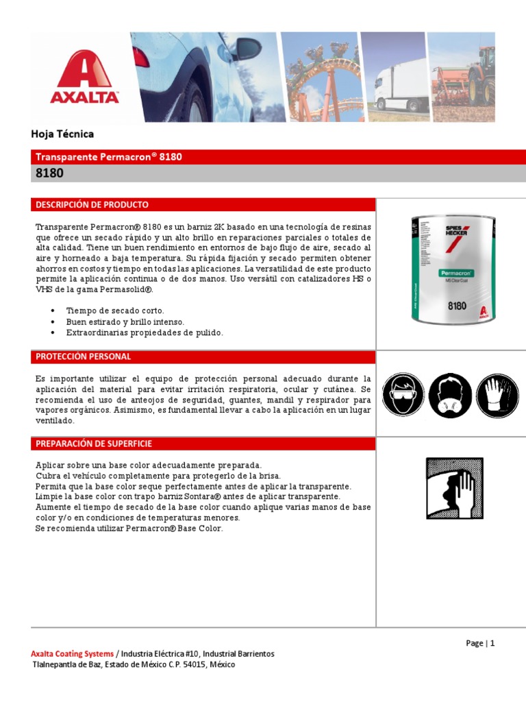 Transparente SH 8180 | PDF
