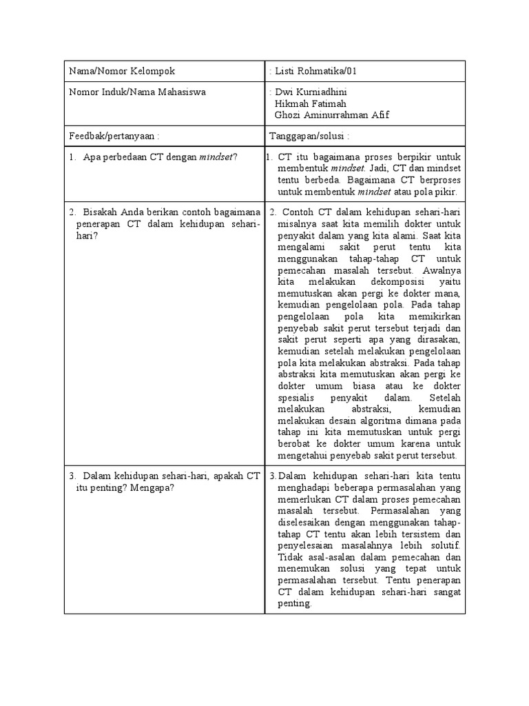 T1 - Demonstrasi Kontekstual | PDF