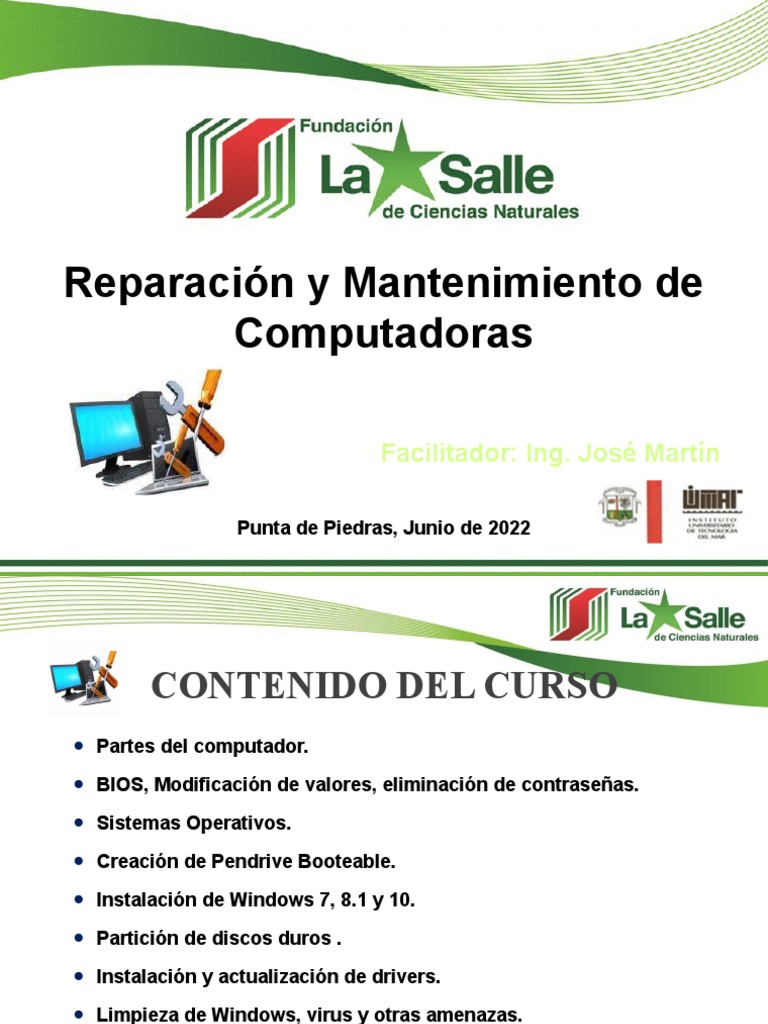 Curso Mantenimiento de Computadoras | PDF | Bios | Hardware de la ...