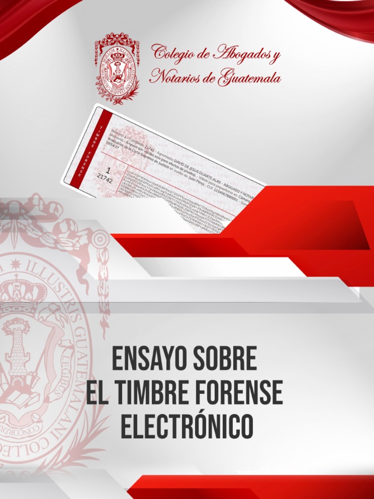 Ensayo Timbre Forense Electronico | PDF