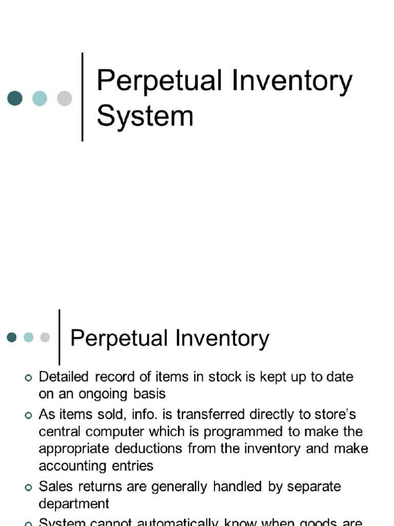 Perpetual Inventory System | PDF