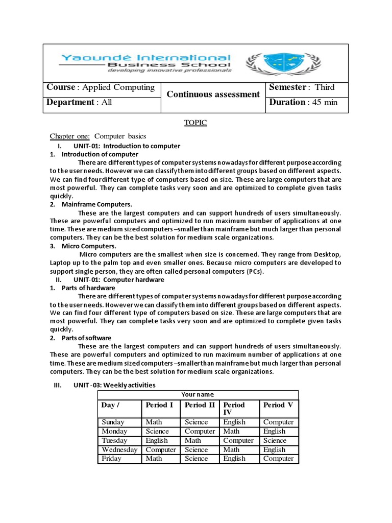 Applied CA | PDF | Application Software | Personal Computers