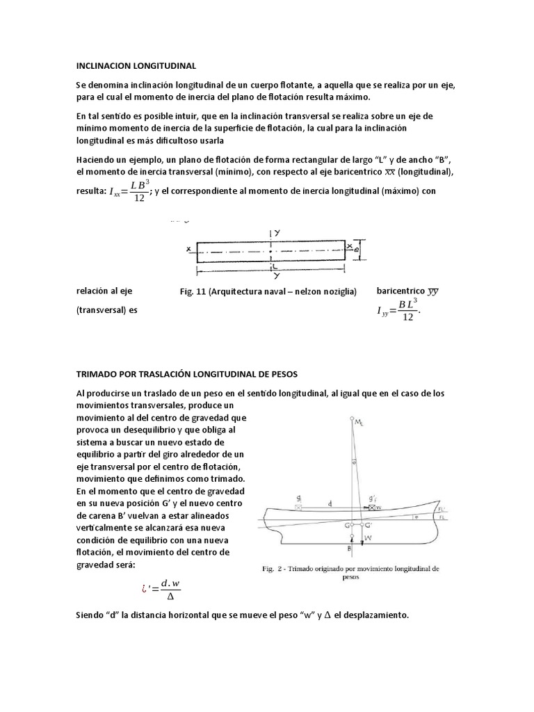 Estabilidad Longitudinal | PDF | Industria pesada | Construcción naval