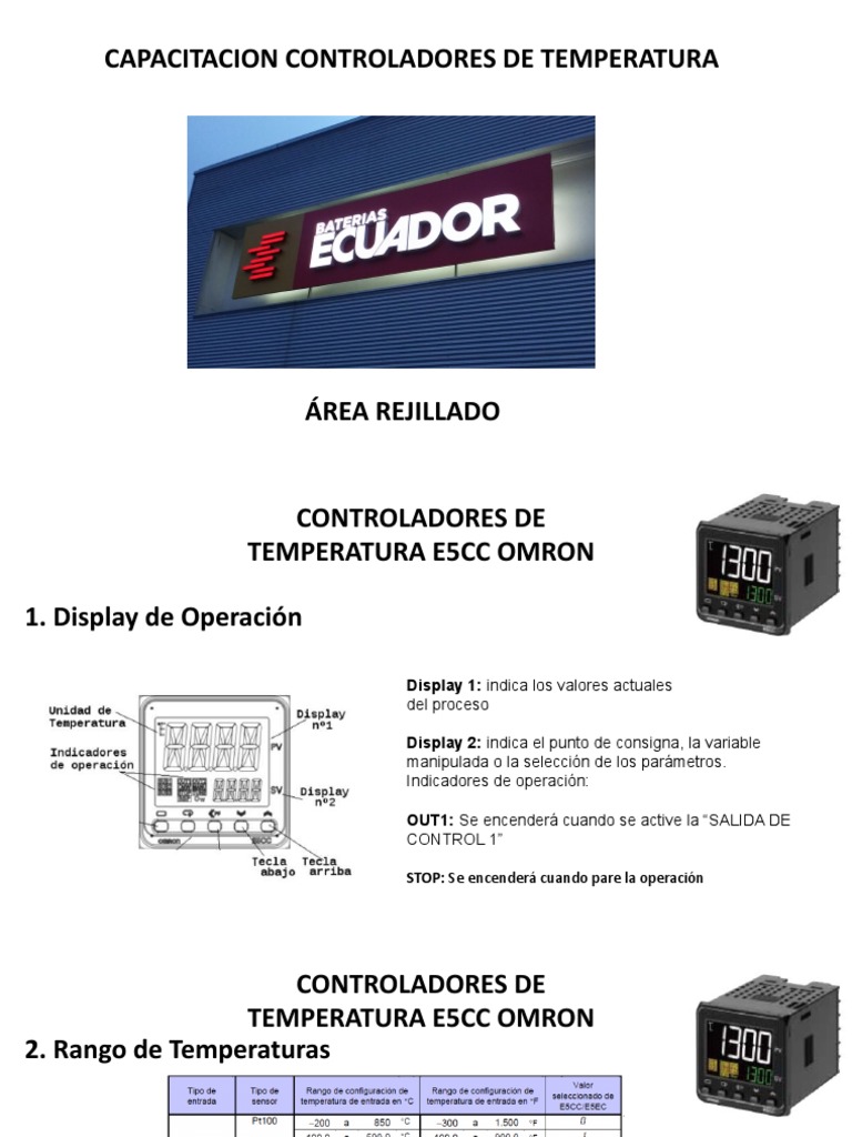 Capacitacion Controladores de Temperatura | PDF
